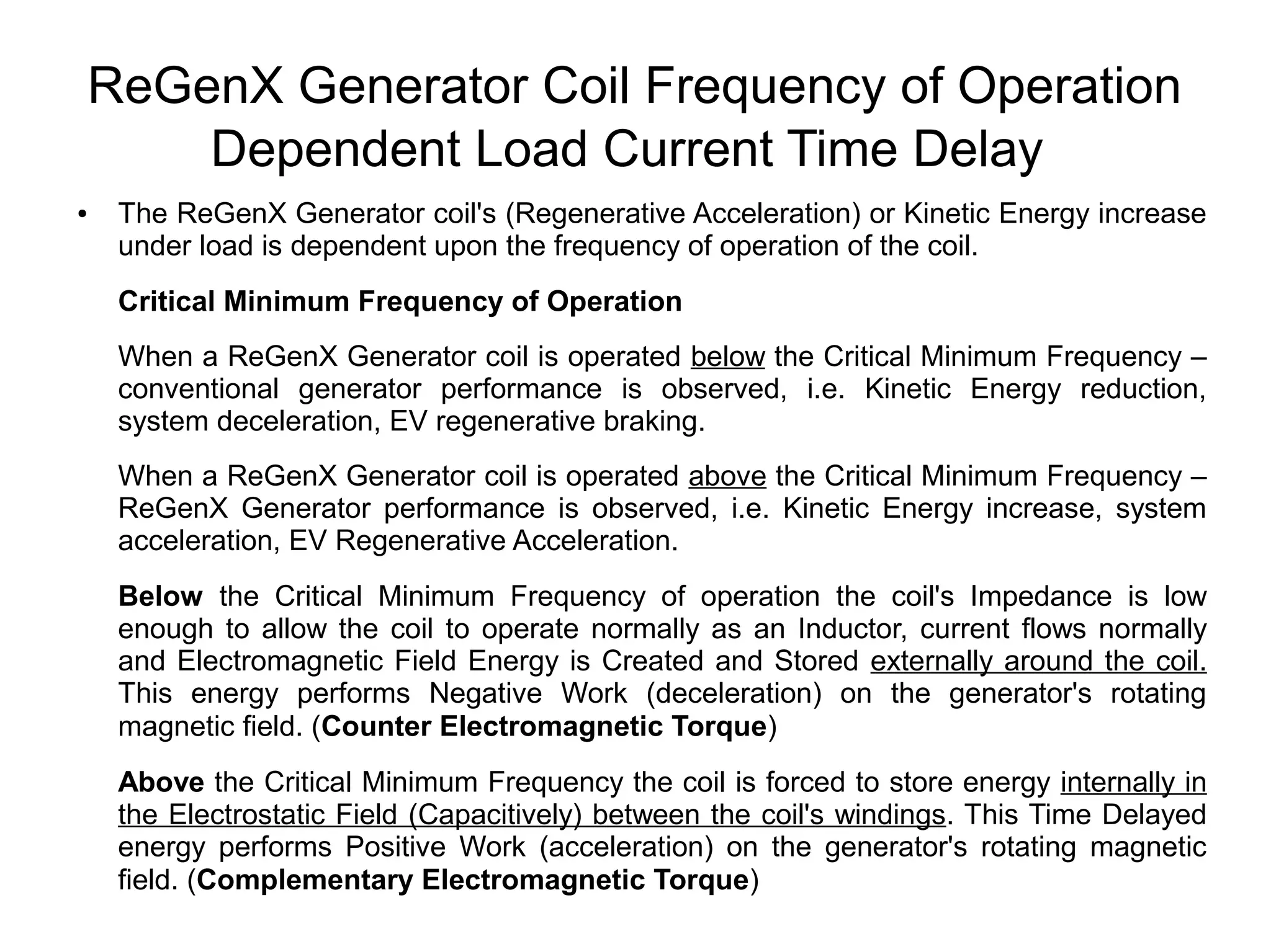 Law of Creation of Energy and the History of US Patented ReGenX Generator Innovations 2005 ...