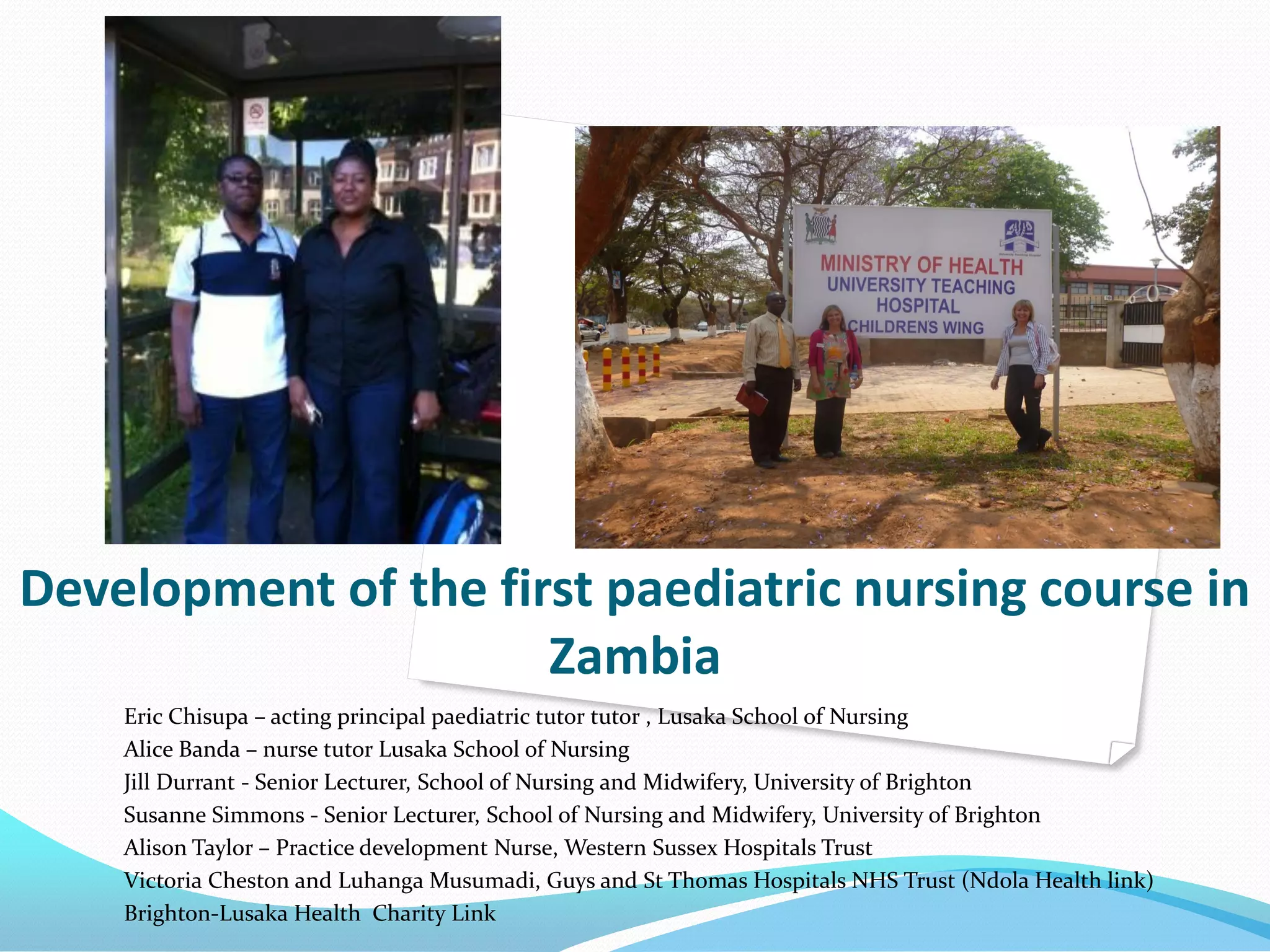 History of pediatric nursing development in zambia | PDF