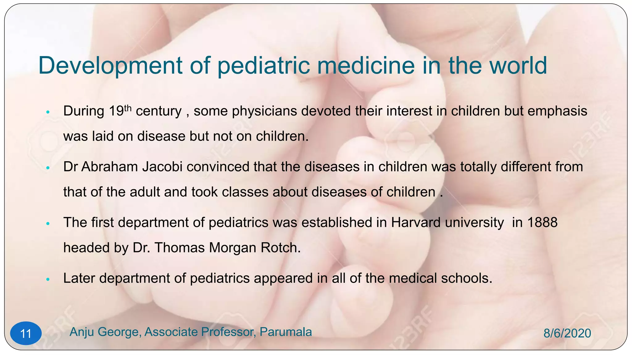 History of pediatrics | PPT