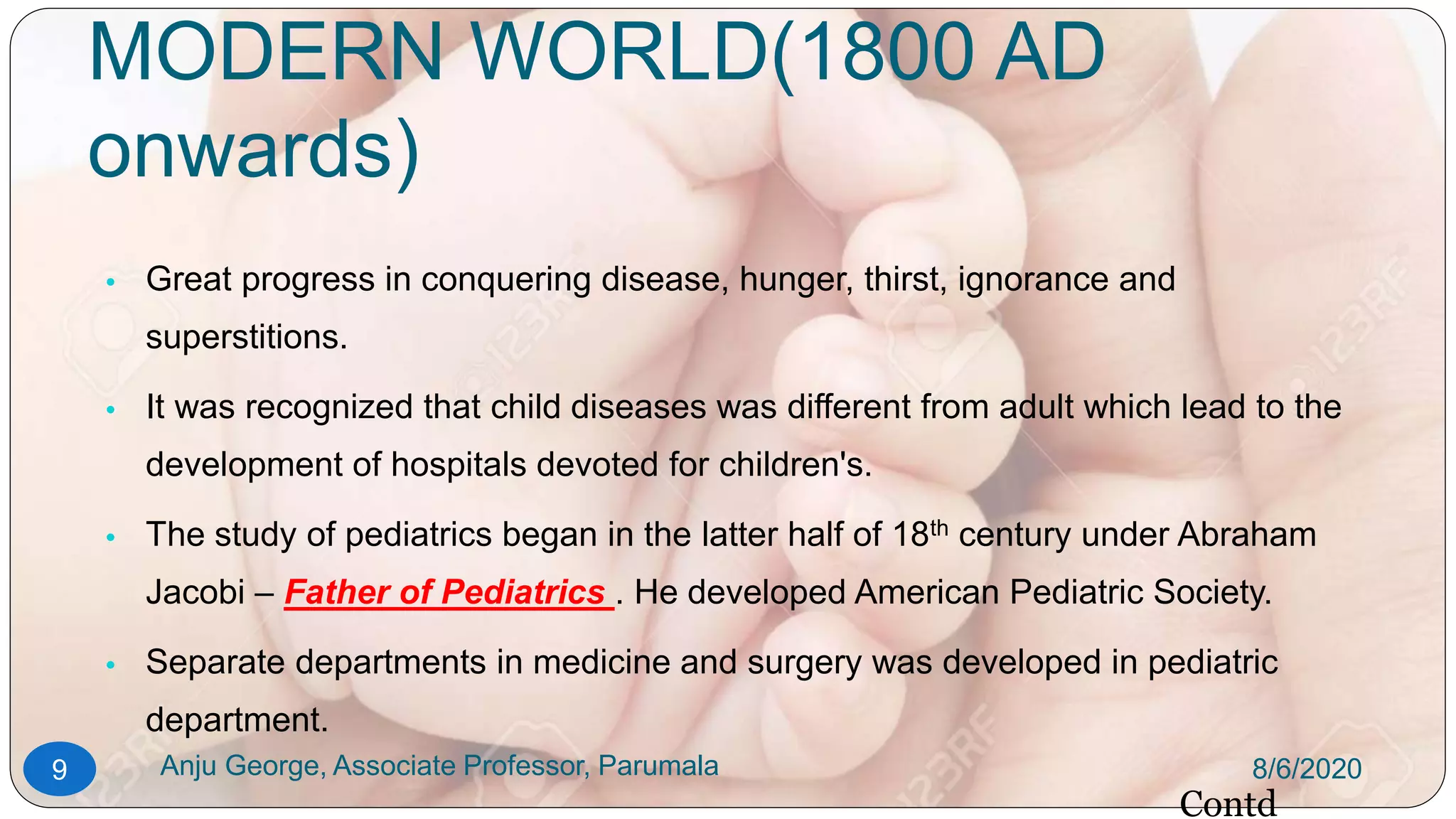History of pediatrics | PPT