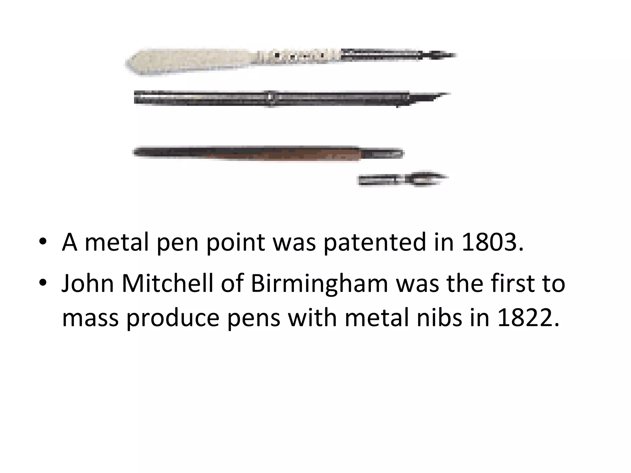 History Of Pens | PPT