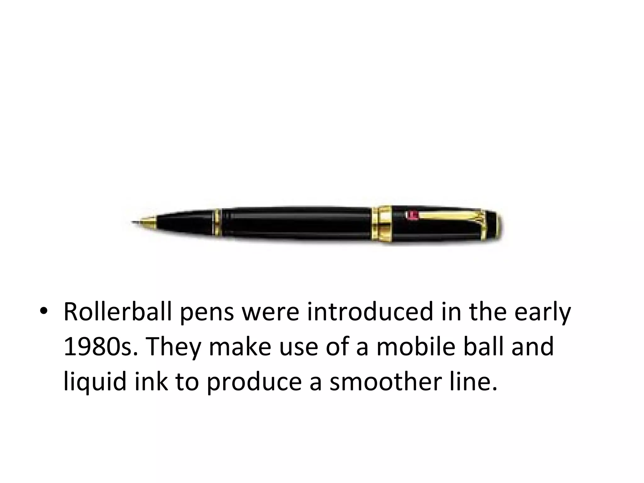 History Of Pens | PPT