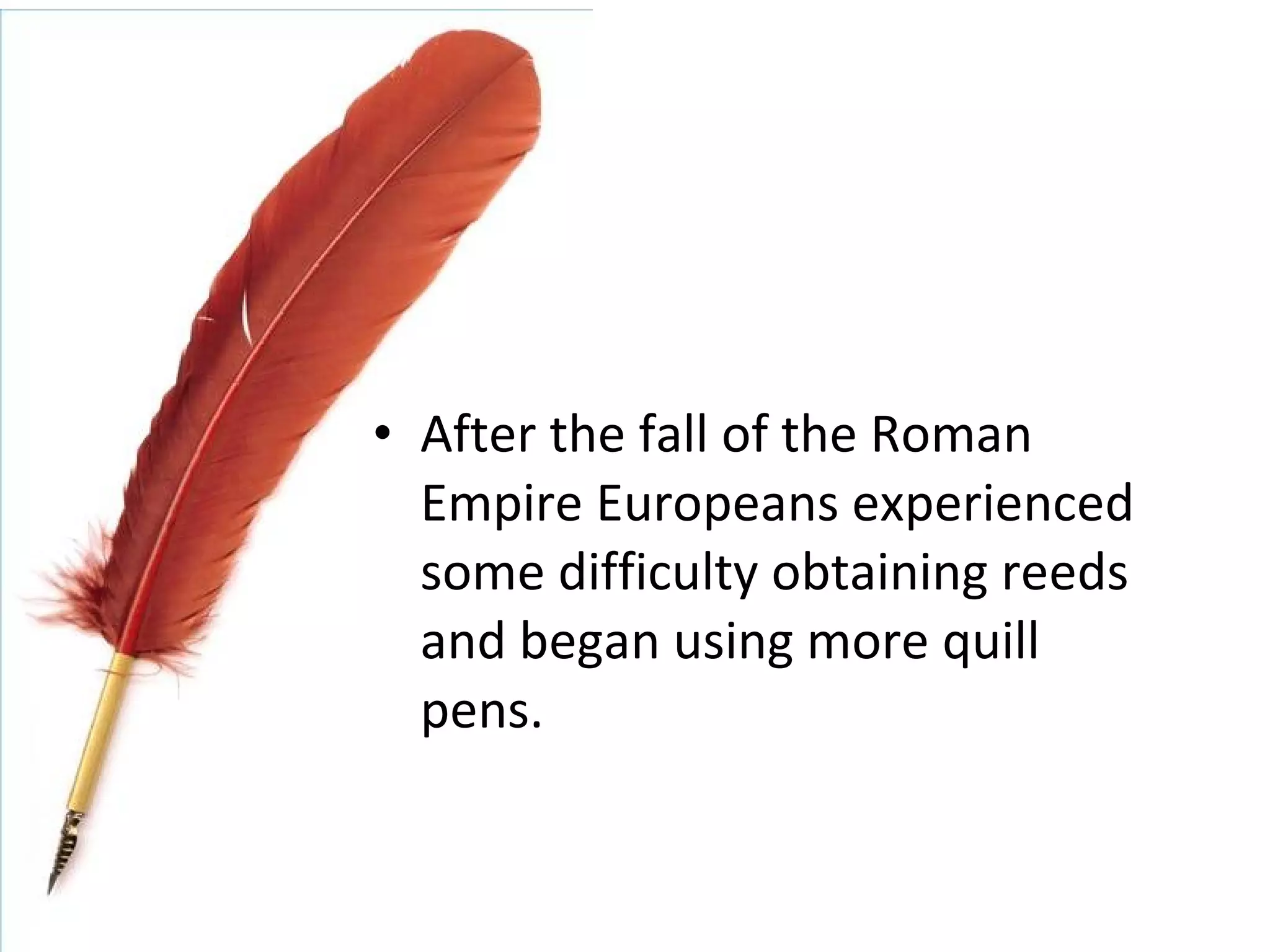 History Of Pens | PPT
