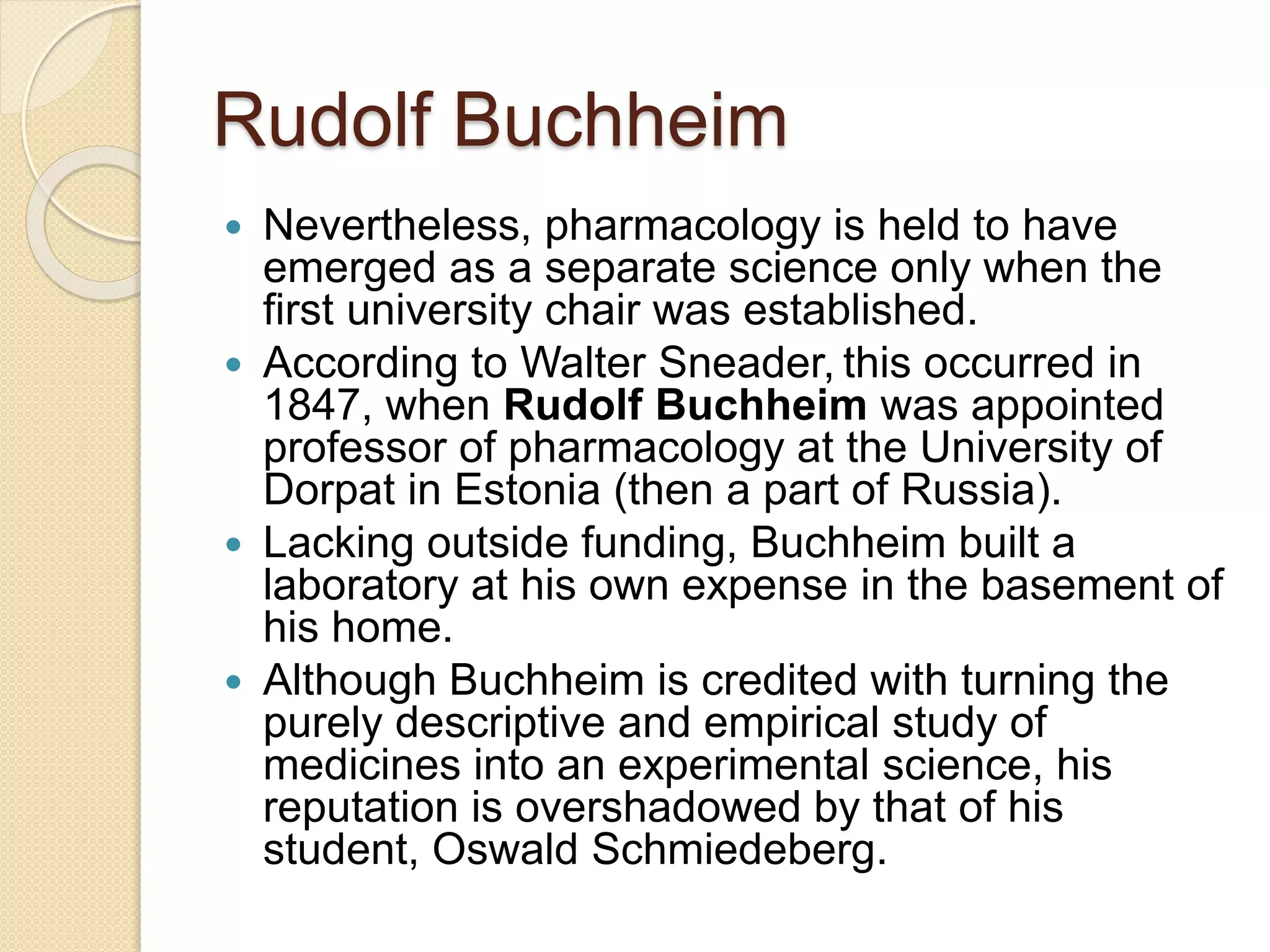 History of pharmacology for students | PPTX