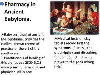 History of pharmacy | PPTX