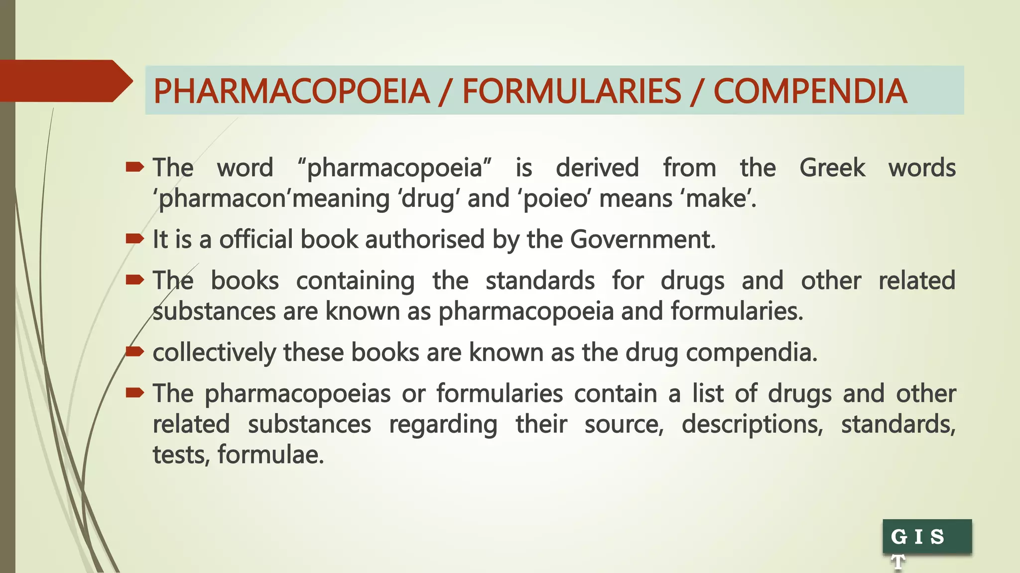 History of Pharmacopoeia | PPTX