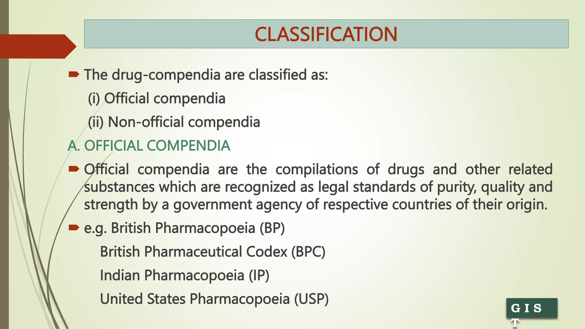 History of Pharmacopoeia | PPTX