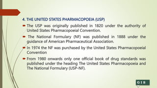 History of Pharmacopoeia | PPTX