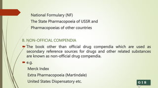 History of Pharmacopoeia | PPTX
