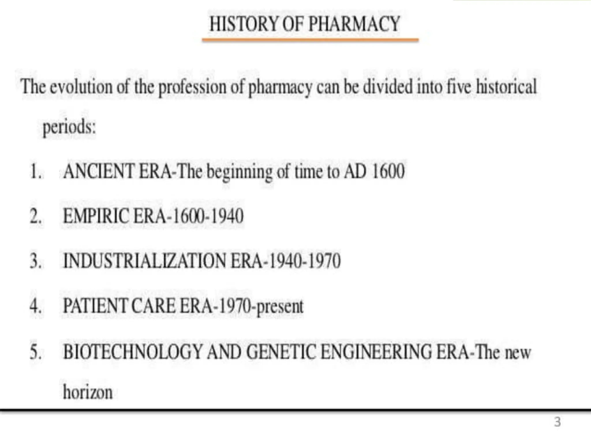 Historical background and development of profession of pharmacy pptx | PPTX