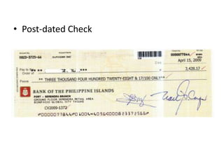 History of philippine banking ( and kinds of checks ) | PPTX