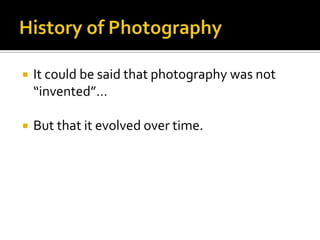History of photography | PPTX