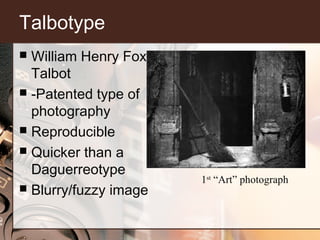 Introduction to photography types and processes | PPT