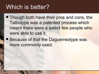 Introduction to photography types and processes | PPT