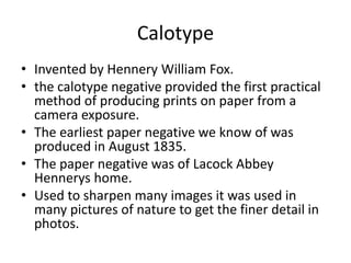 History of photography | PPTX