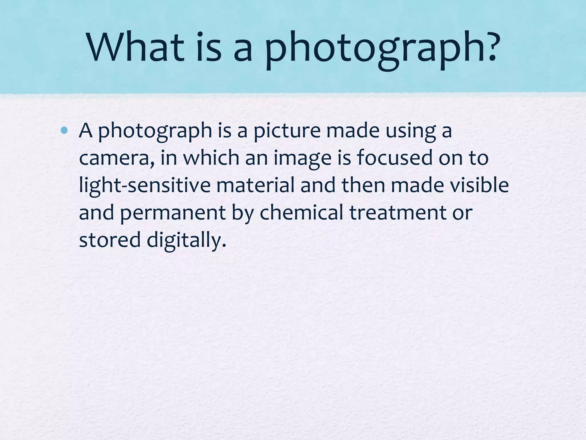 History of photography | PPTX