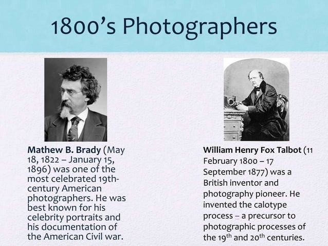History of photography | PPT