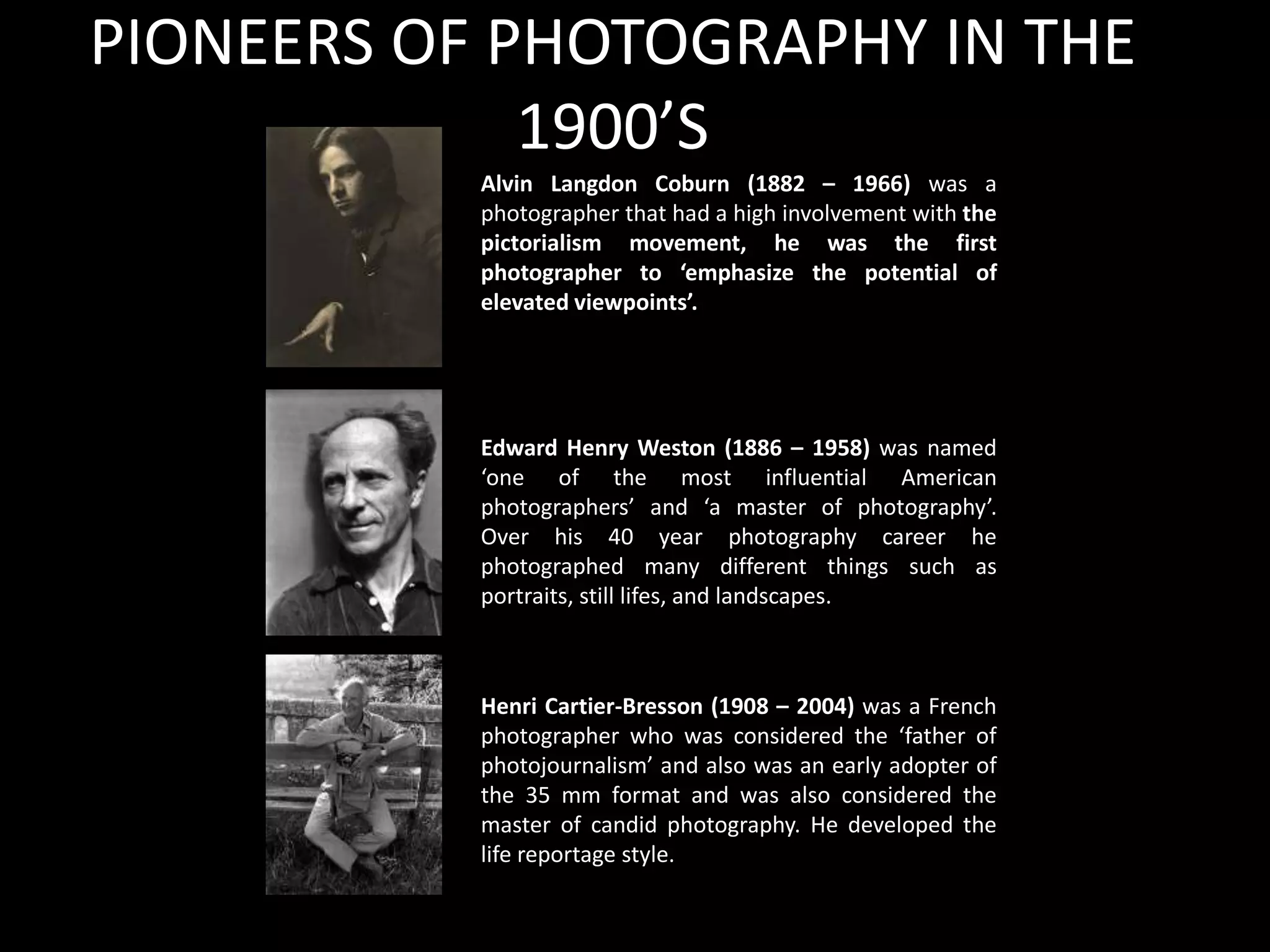 History of photography zmina hawthorne | PPTX