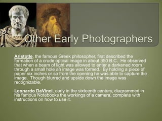 History of photography ppt | PPT