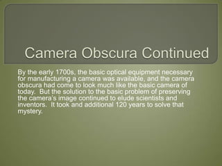 History of photography ppt | PPT