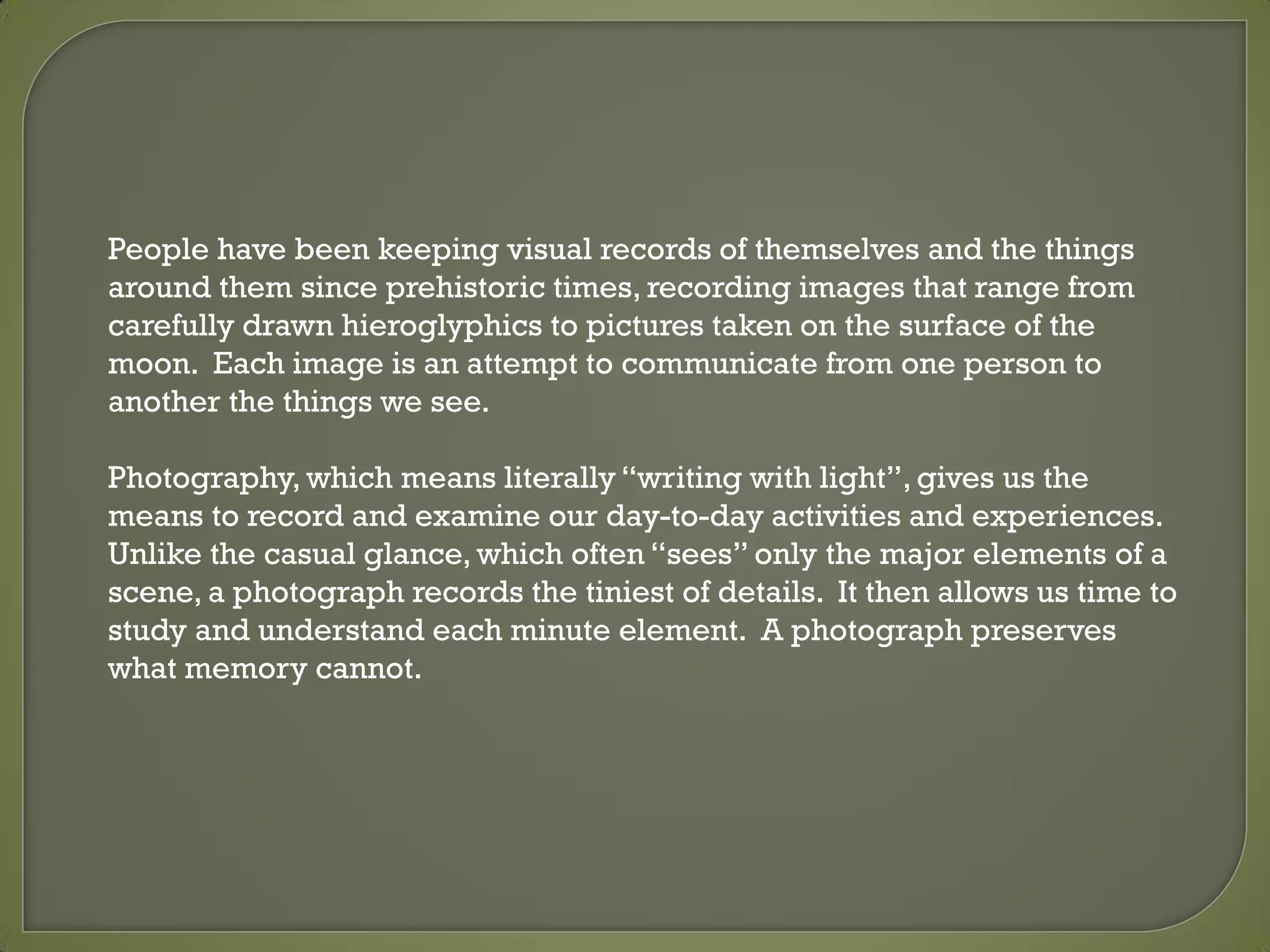 History of photography ppt | PDF