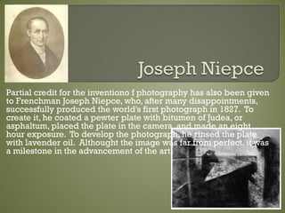 History of photography ppt | PDF