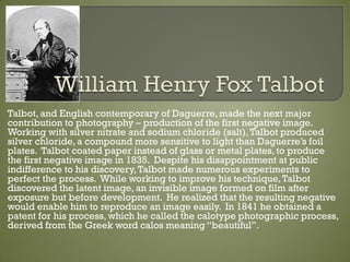 History of photography ppt | PDF