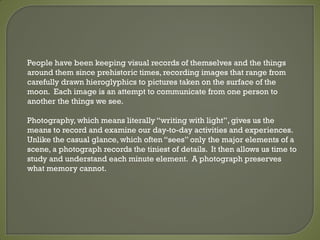 History of photography ppt | PDF
