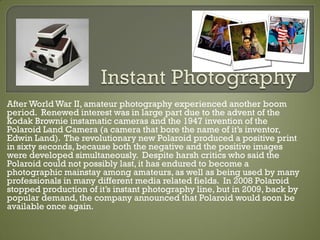History of photography ppt | PDF