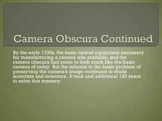 History of photography ppt | PDF