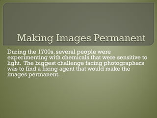 History of photography ppt | PDF