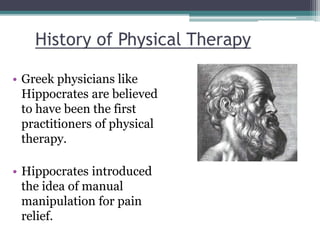 History of physiotherapy | PPSX