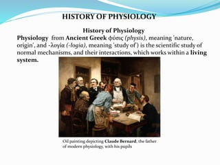 History of physiology | PPTX