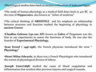 History of physiology | PPTX