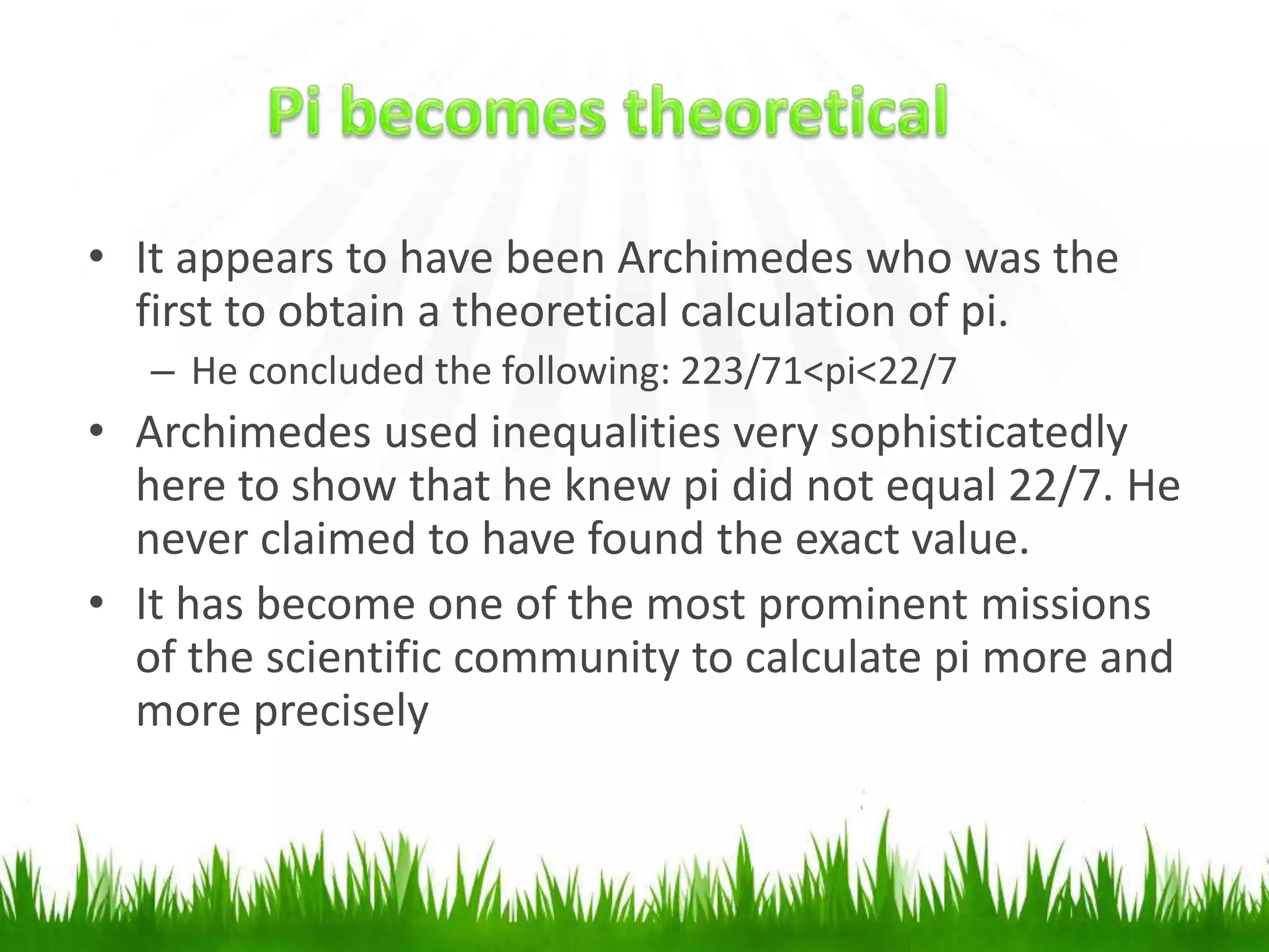 History of pi | PPTX