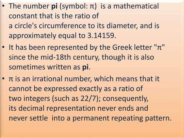 History of pi | PPTX