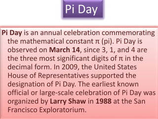 History of pi | PPTX