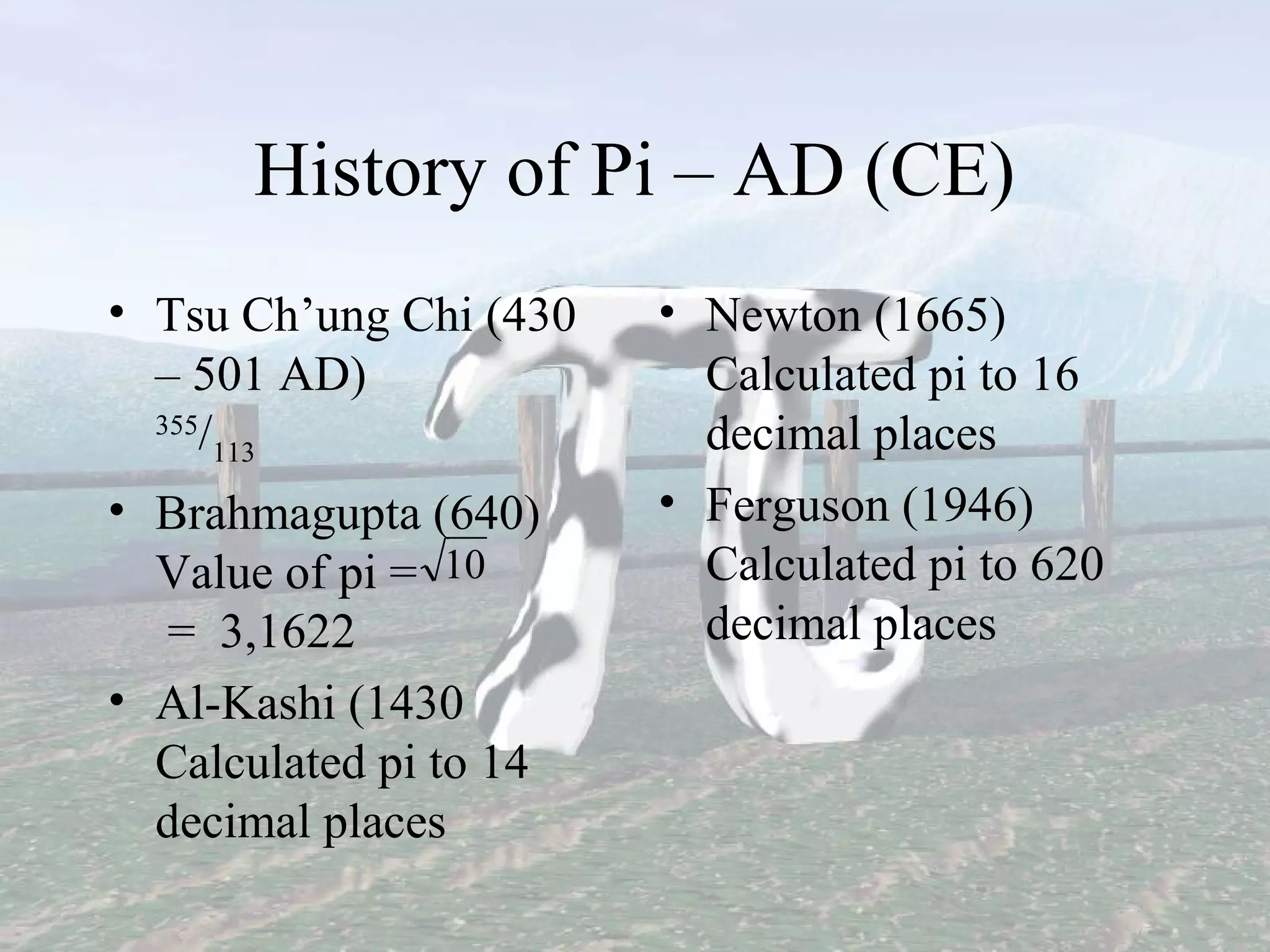 History of pi | PPT