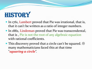 History of pie | PPTX