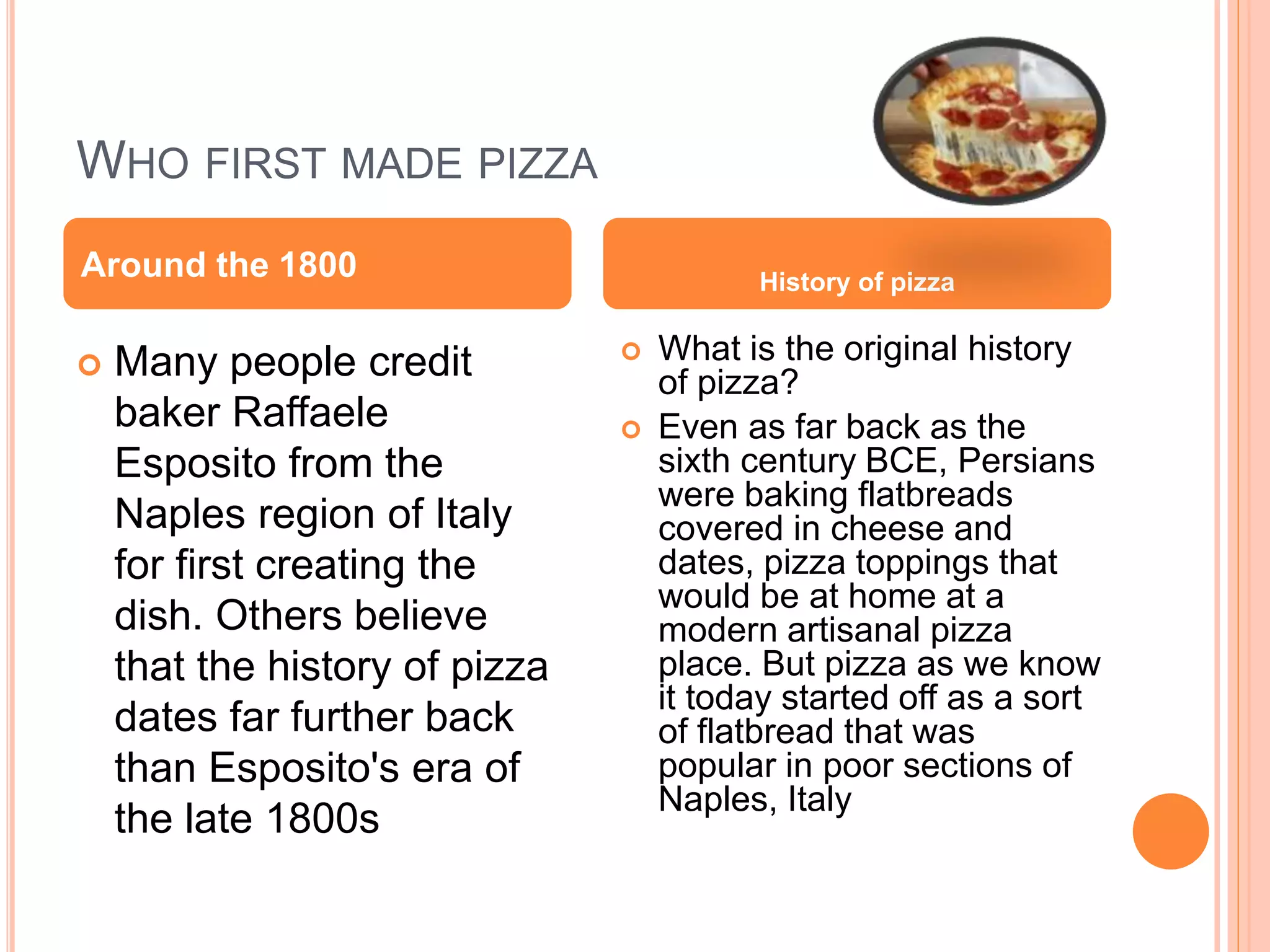 History of Pizza | PPTX