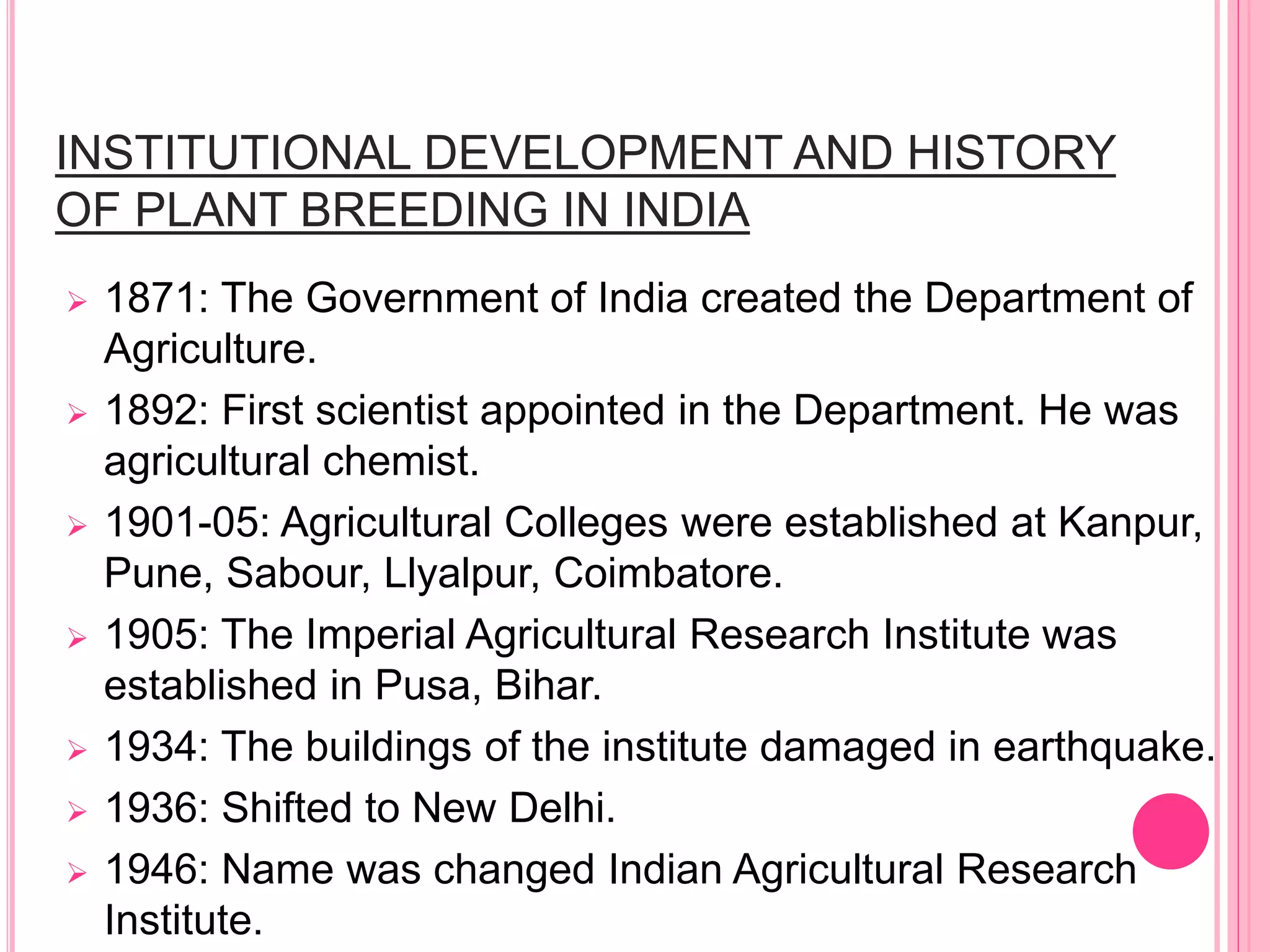History of plant breeding | PPTX