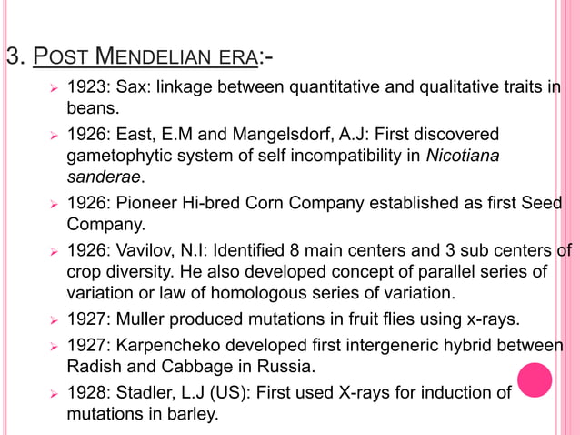 History of plant breeding | PPTX | Agriculture | Industries
