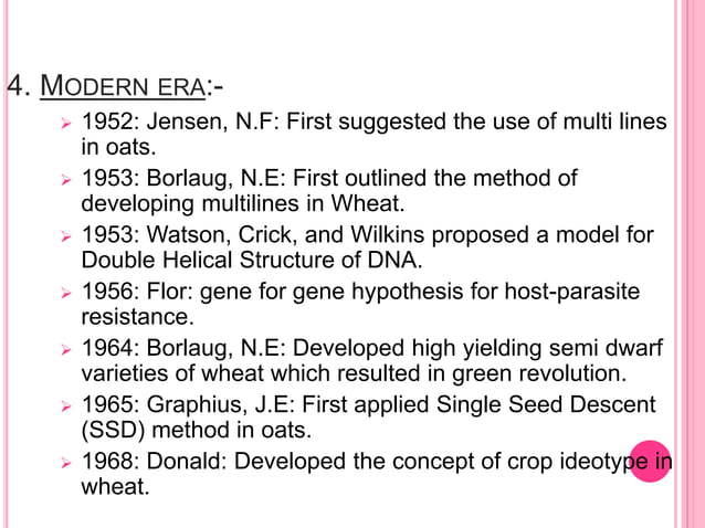 History of plant breeding | PPTX | Agriculture | Industries