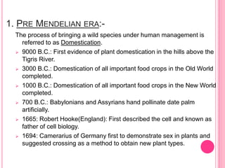 History of plant breeding | PPTX