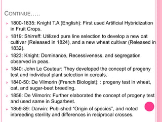 History of plant breeding | PPTX