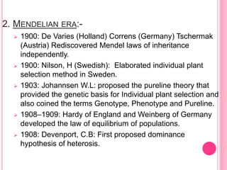 History of plant breeding | PPTX