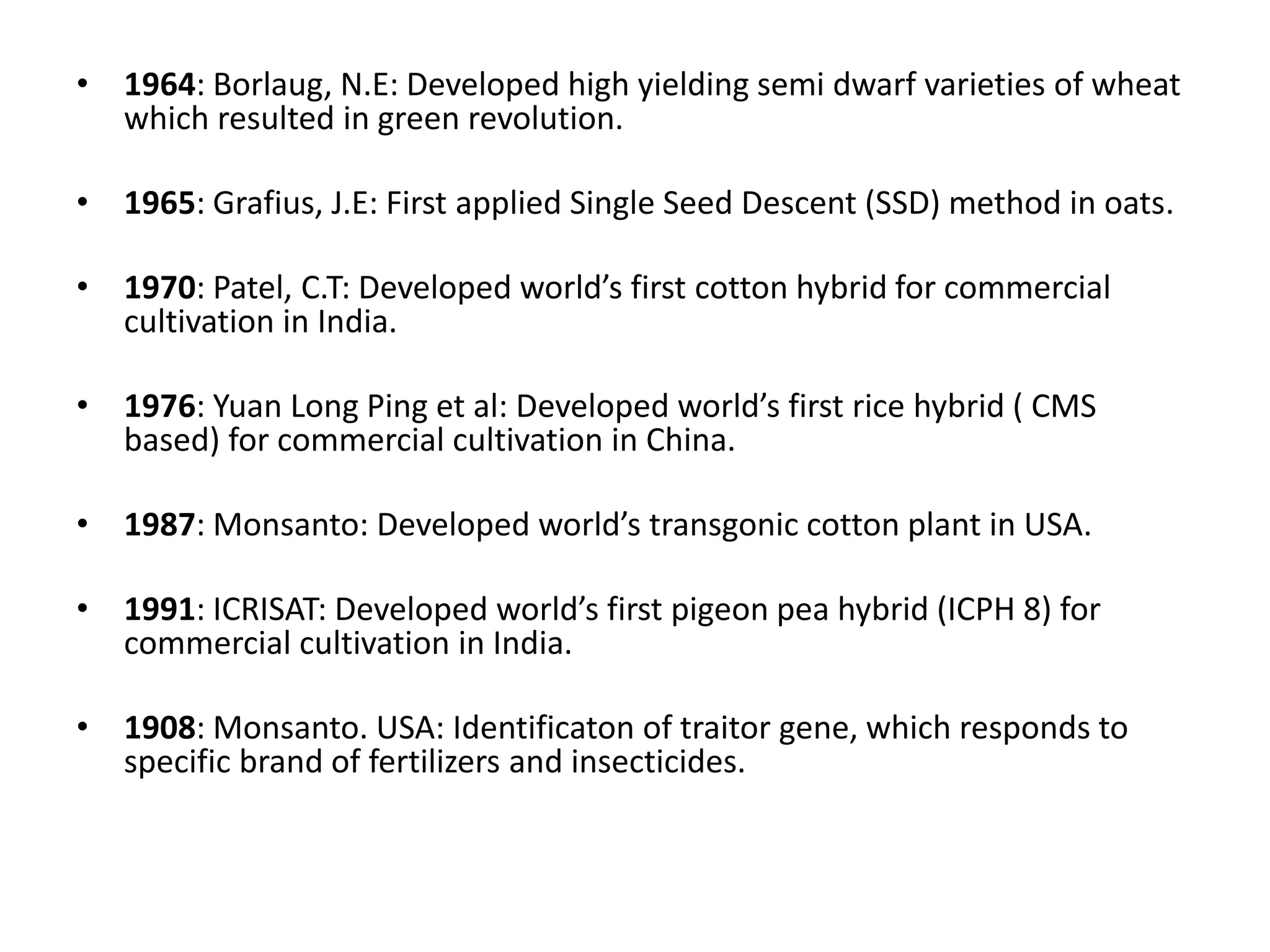 History of plant breeding | PPTX