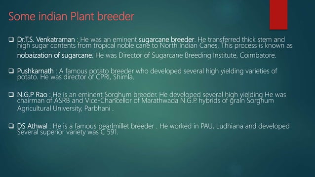 History of plant breeding(Pre and post mendelian era) | PPTX