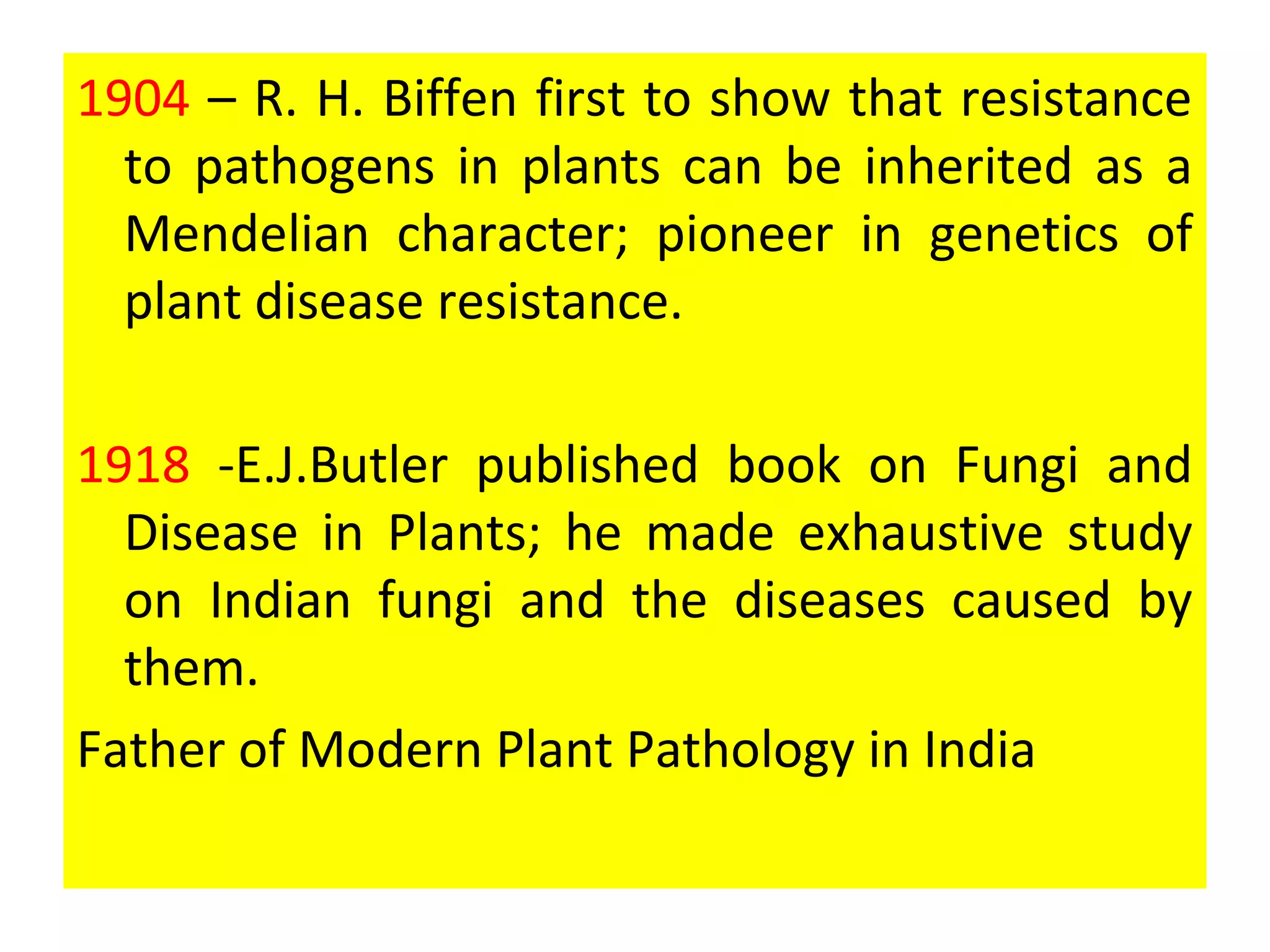 History of plant pathology | PPT