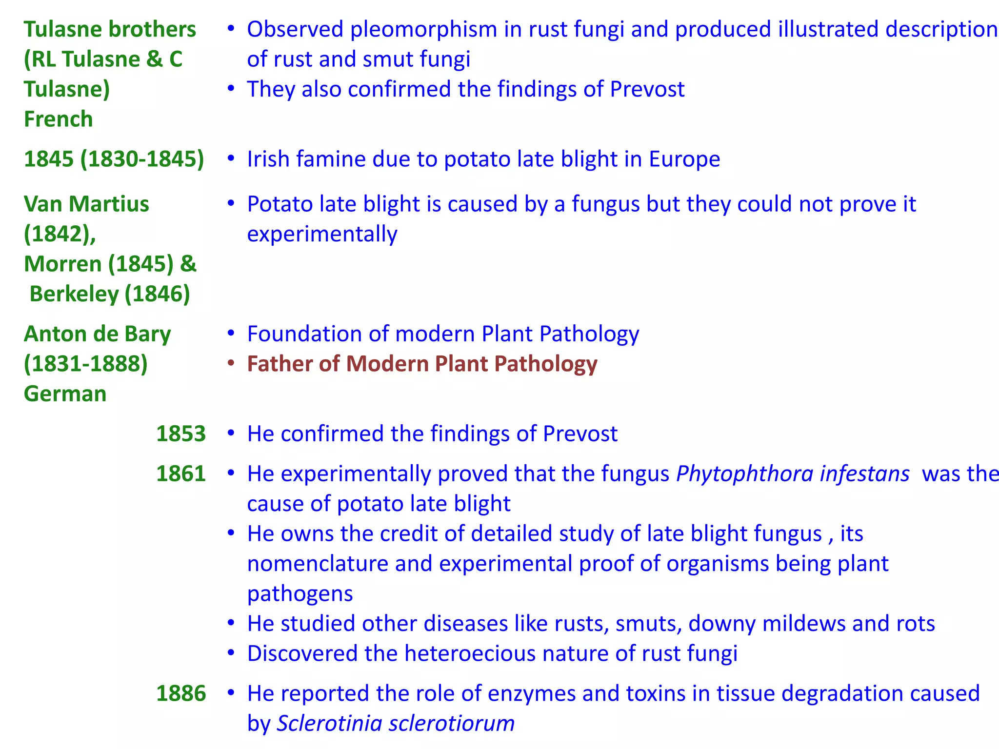 History of plant pathology | PPTX